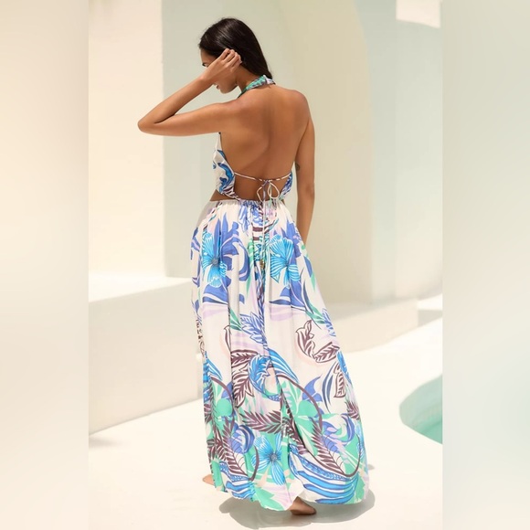 Anthropologie | Dresses | Nwt By Anthropologie Plunge Cutout Maxi Dress ...